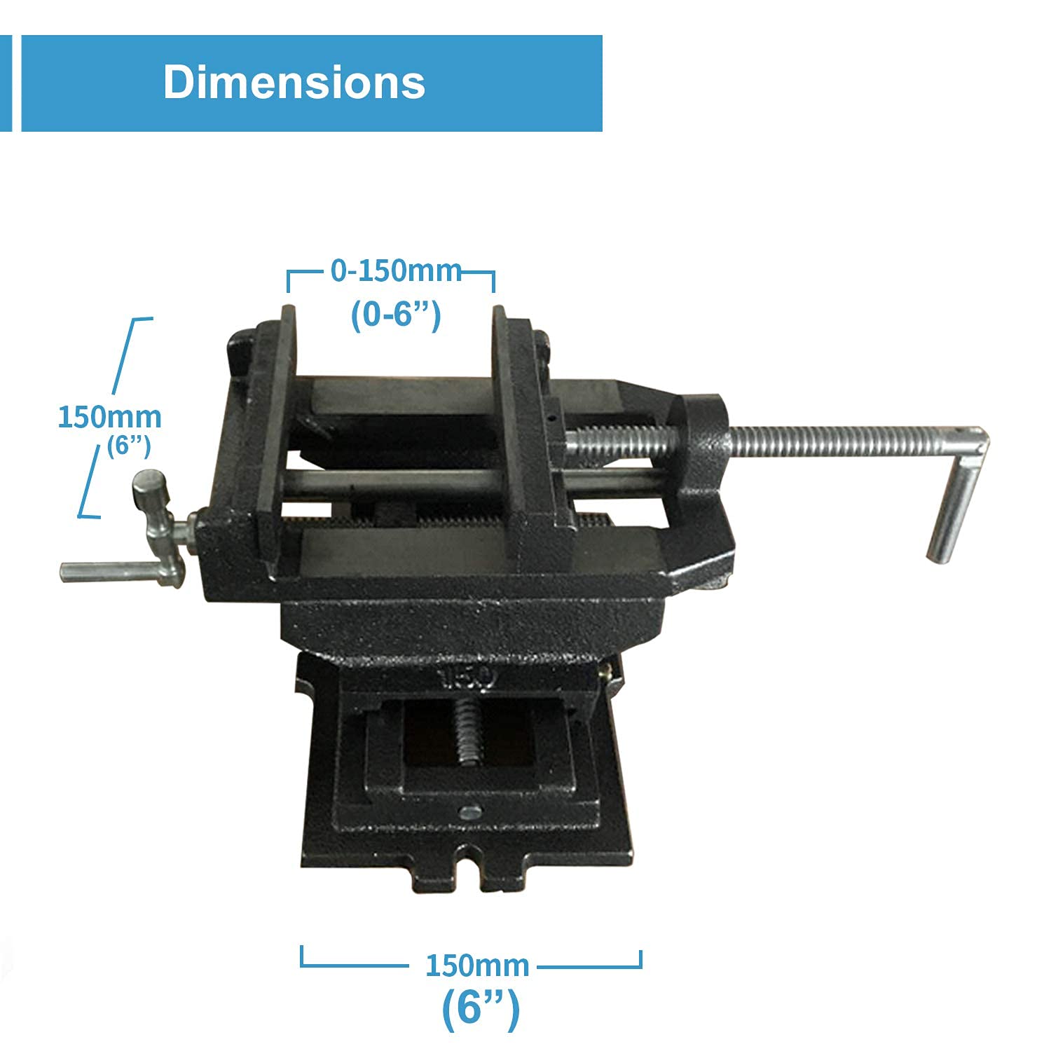 Buy MYOYAY Cross Sliding Vise 6 Inch X-Y Compound Drill Press Vise ...