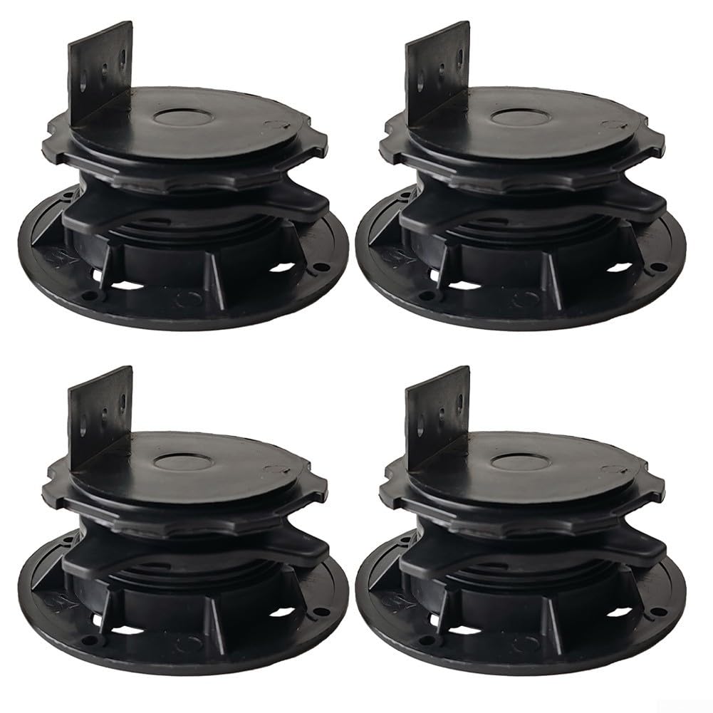 4Pcs Height Adjustable Decking Support Pedestal Set, Adjustable Decking ...