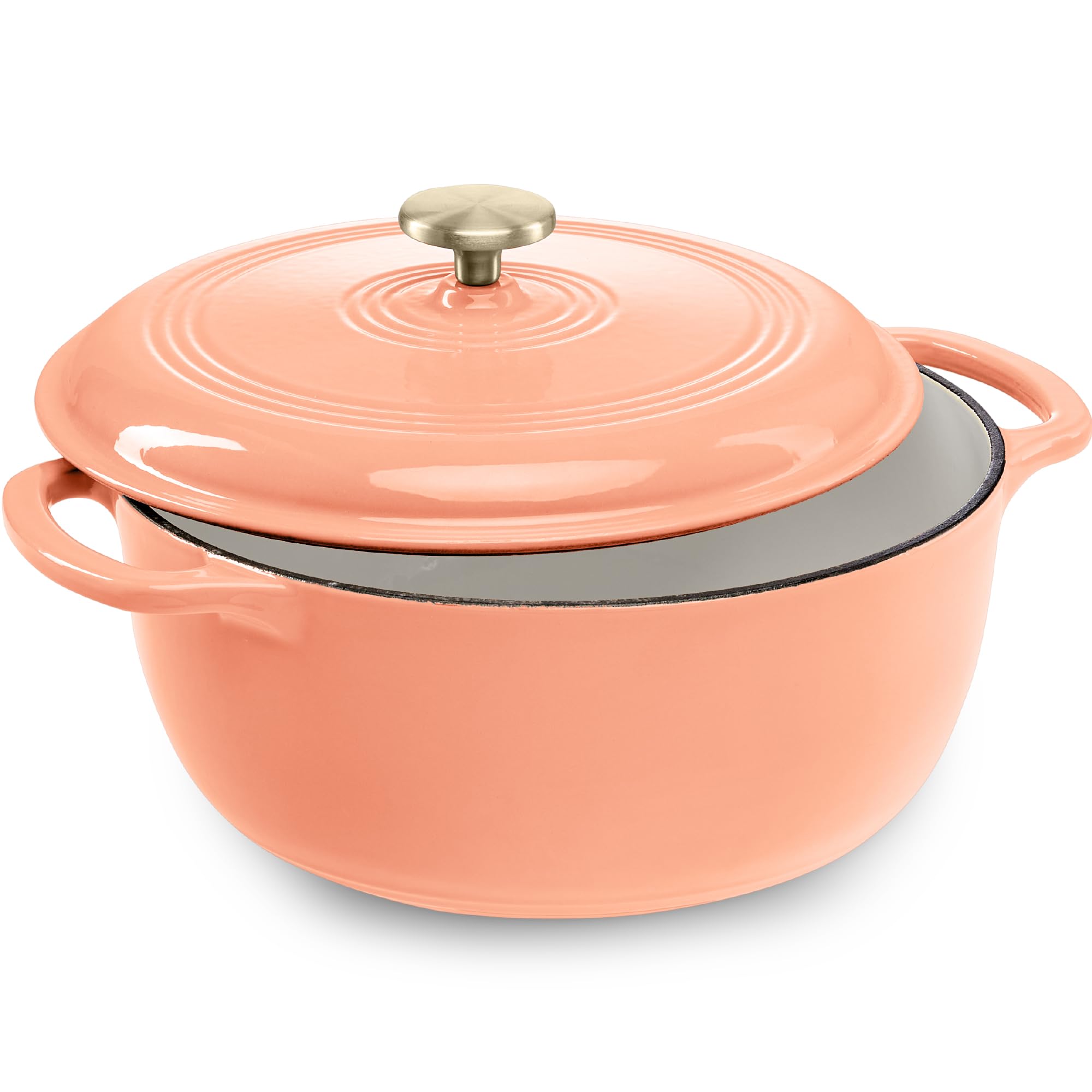 Amazon.com: Best Choice Products 6 Quart Enamel Cast-Iron Round Dutch ...