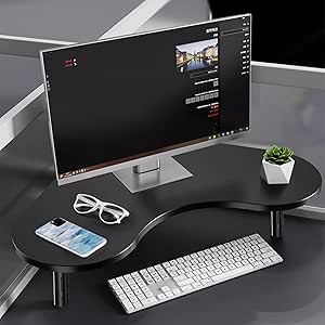 Amazon.com: Corner Monitor Stand Computer Laptop Riser for Corner Desk ...