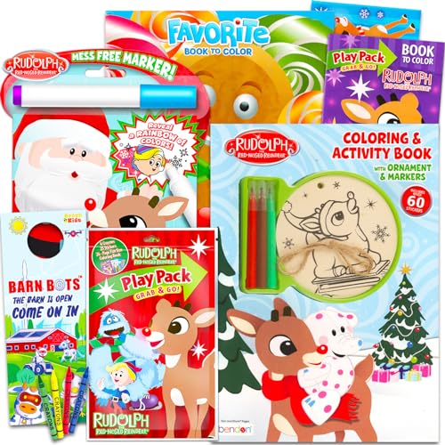 Snapklik.com : Rudolph The Red Nosed Reindeer Coloring Books For Kids ...