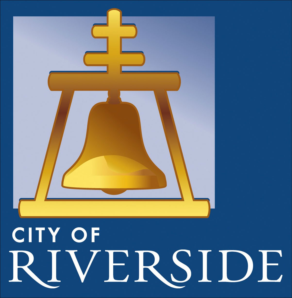 Riverside Ca Bell Logo Riverside Rain Cross