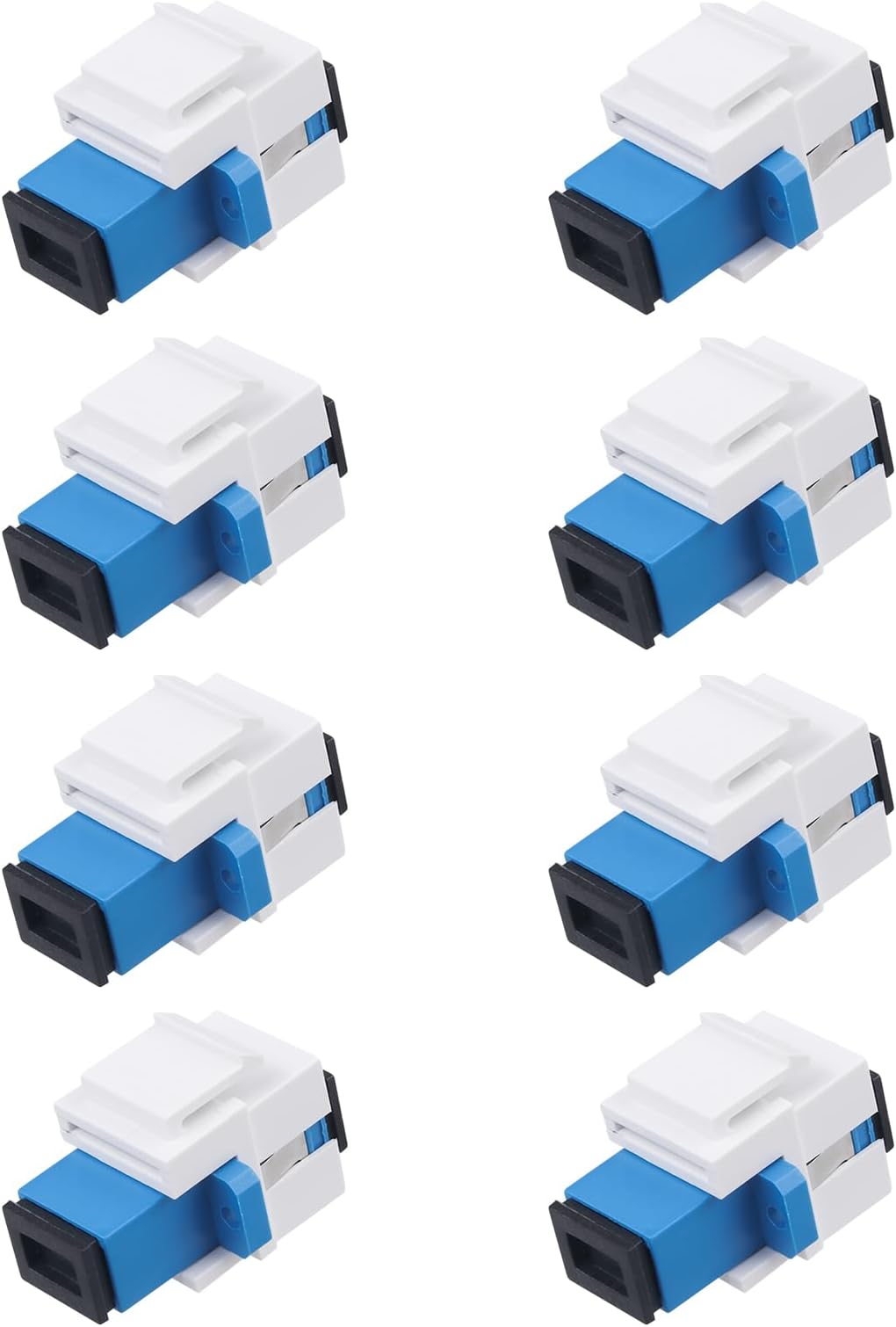 8 Pack Sc Upc Fiber Optic Coupler Keystone Jack Modular | Desertcart ...