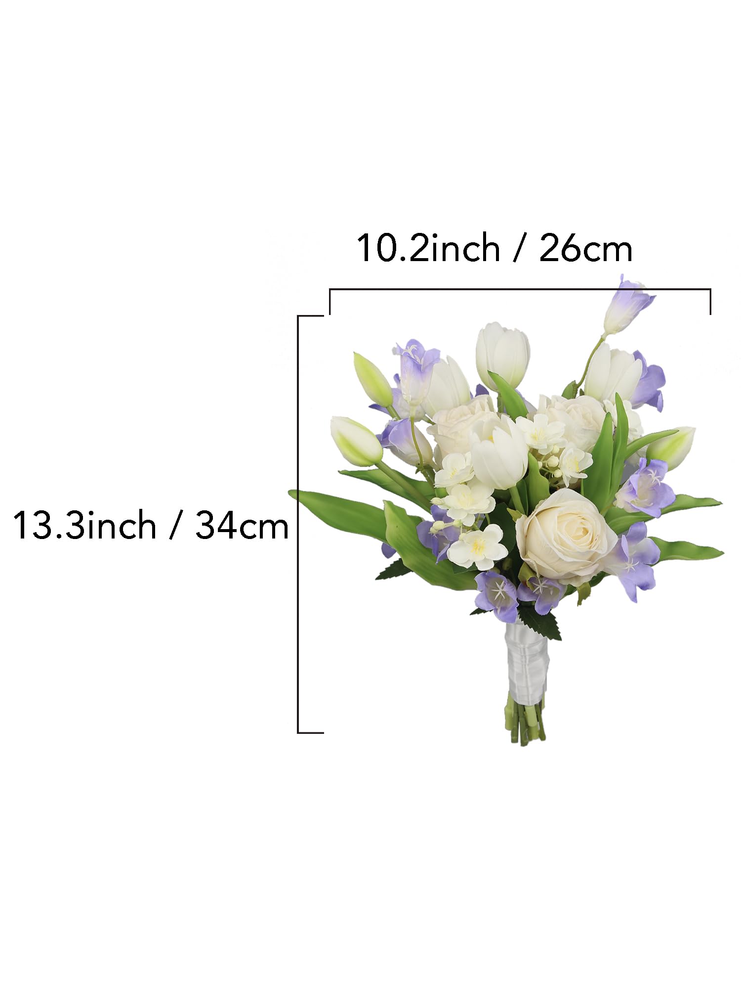 Ramo De Novia De Tulipanes Azules Y Morados