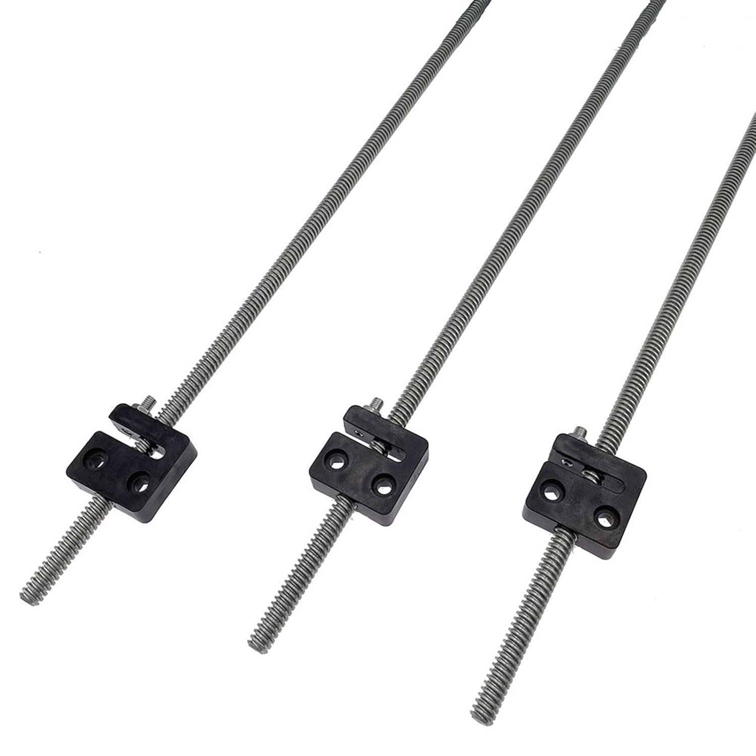 Threaded Backlash 3pcs T8 Lead Screw with Anit Backlash Nut 2mm Pitch ...