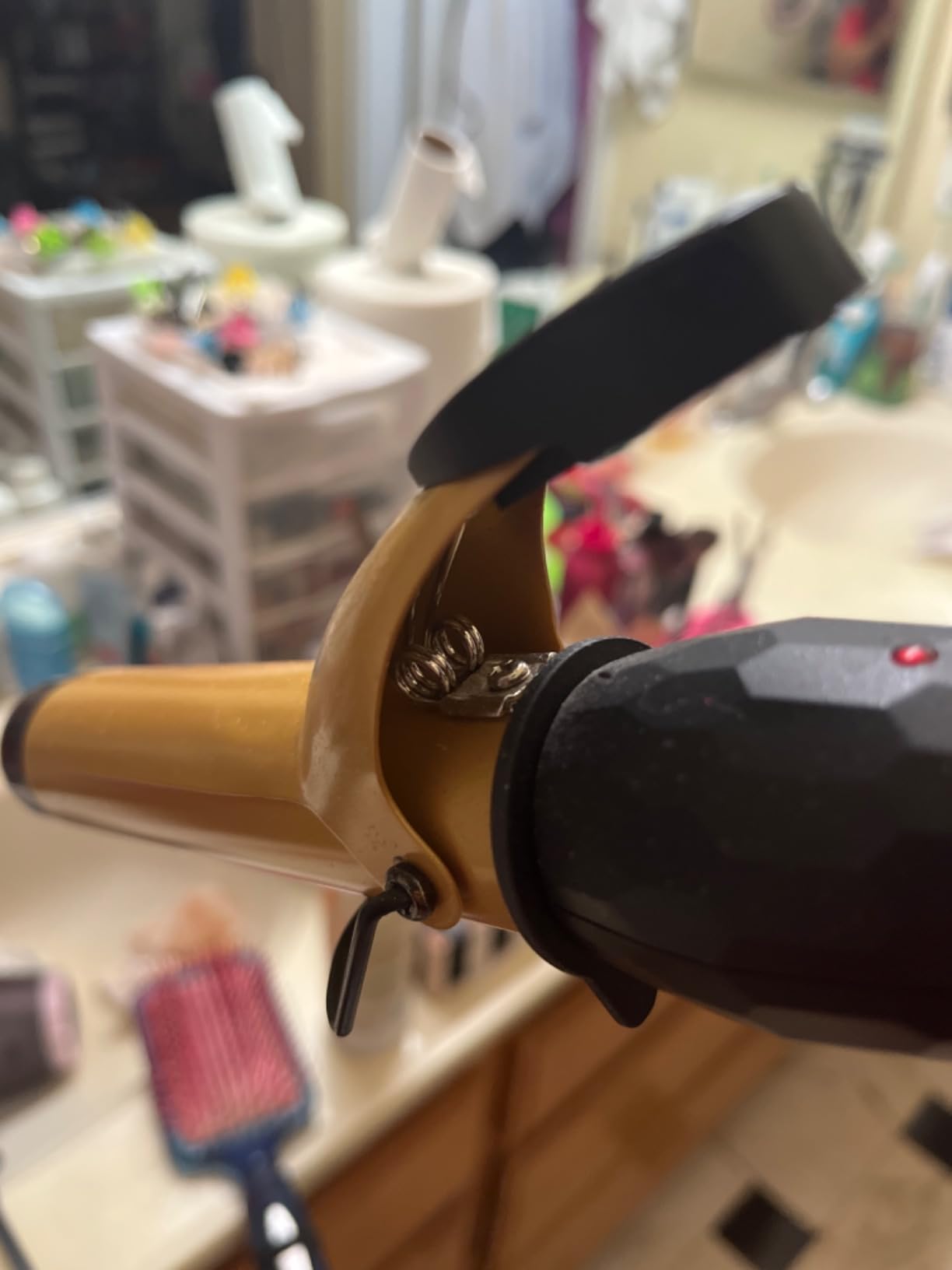 Amazon.com : ZZXLLRO 4Pcs Curling Iron Double Torsion Spring Wire ...