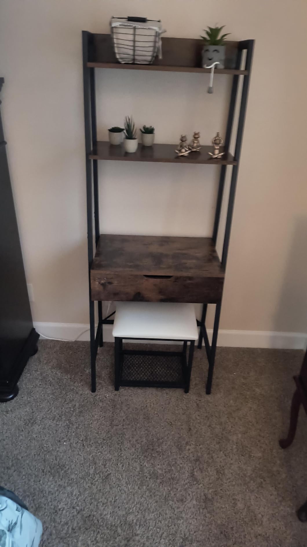 $28/mo - Finance CHARMAID Ladder Vanity Desk Set - Makeup Vanity Table ...