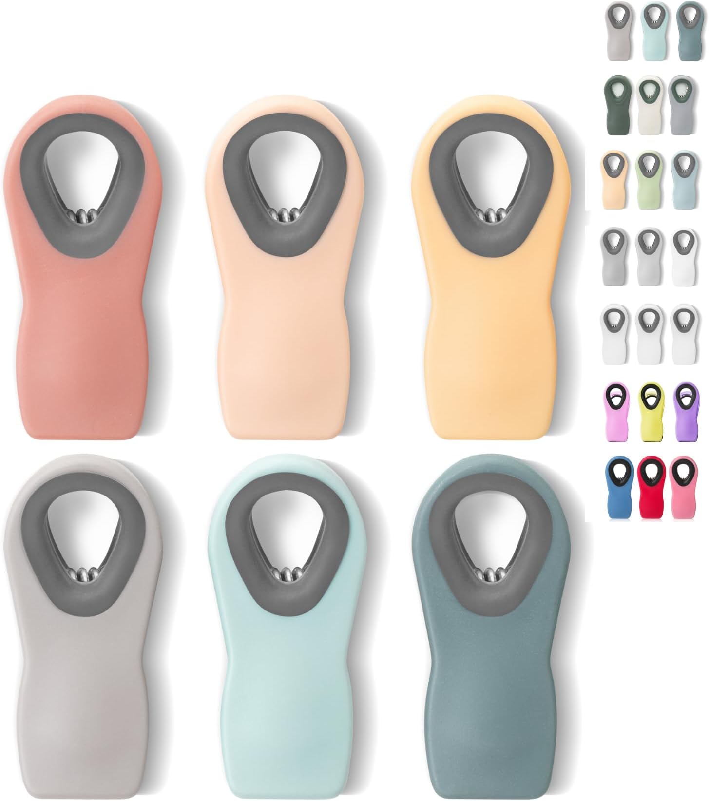 Mr. Pen- Magnetic Chip Clips, 6 Pack, Muted Morandi Chip Clips, Bag ...