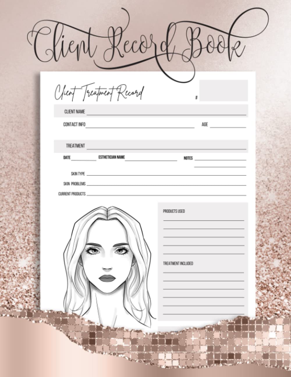 Client Record Book for Estheticians, Skin Care Facial Treatments ...