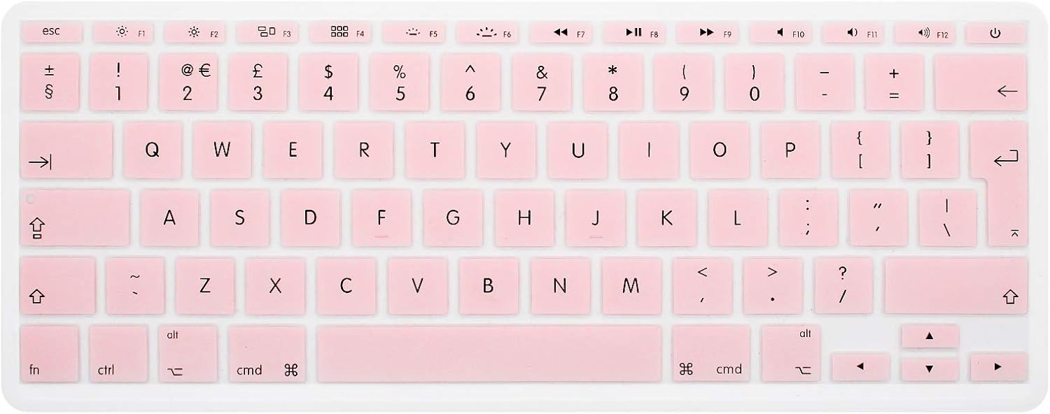 Amazon.com: HRH English Language Silicone Keyboard Cover Skin for ...
