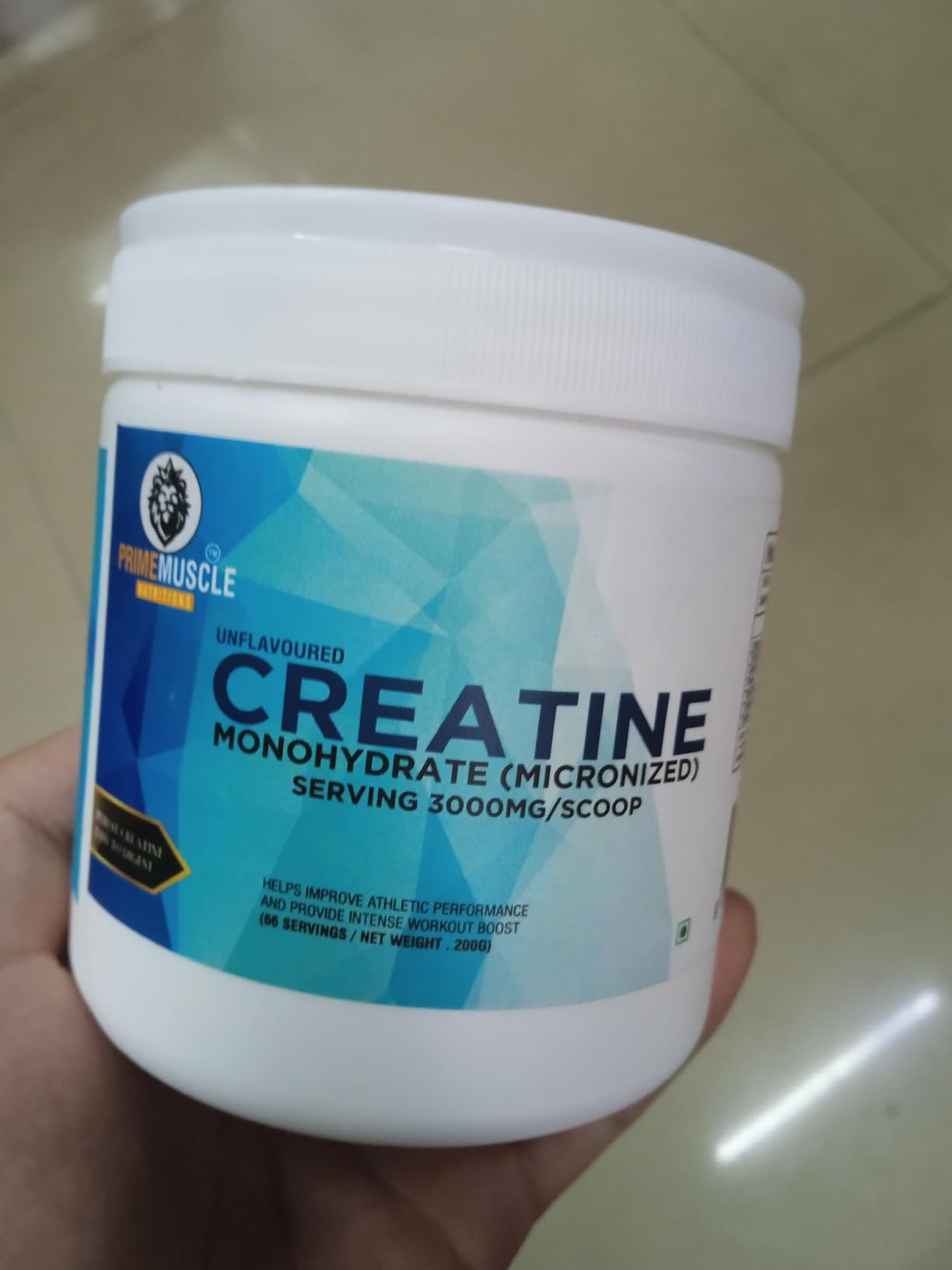 PRIME MUSCLE NUTRITIONS Creatine Monohydrate Powder 66 Servings ...