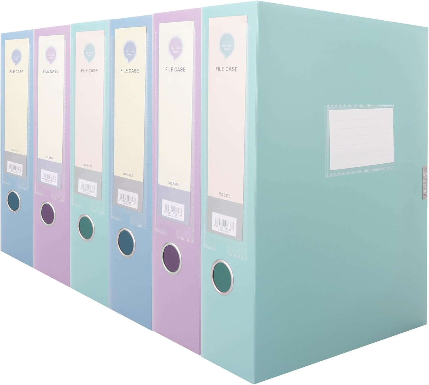 Oungy 6 Pack Box Files Foolscap, A4 File Box with Ring Pull and Catch ...