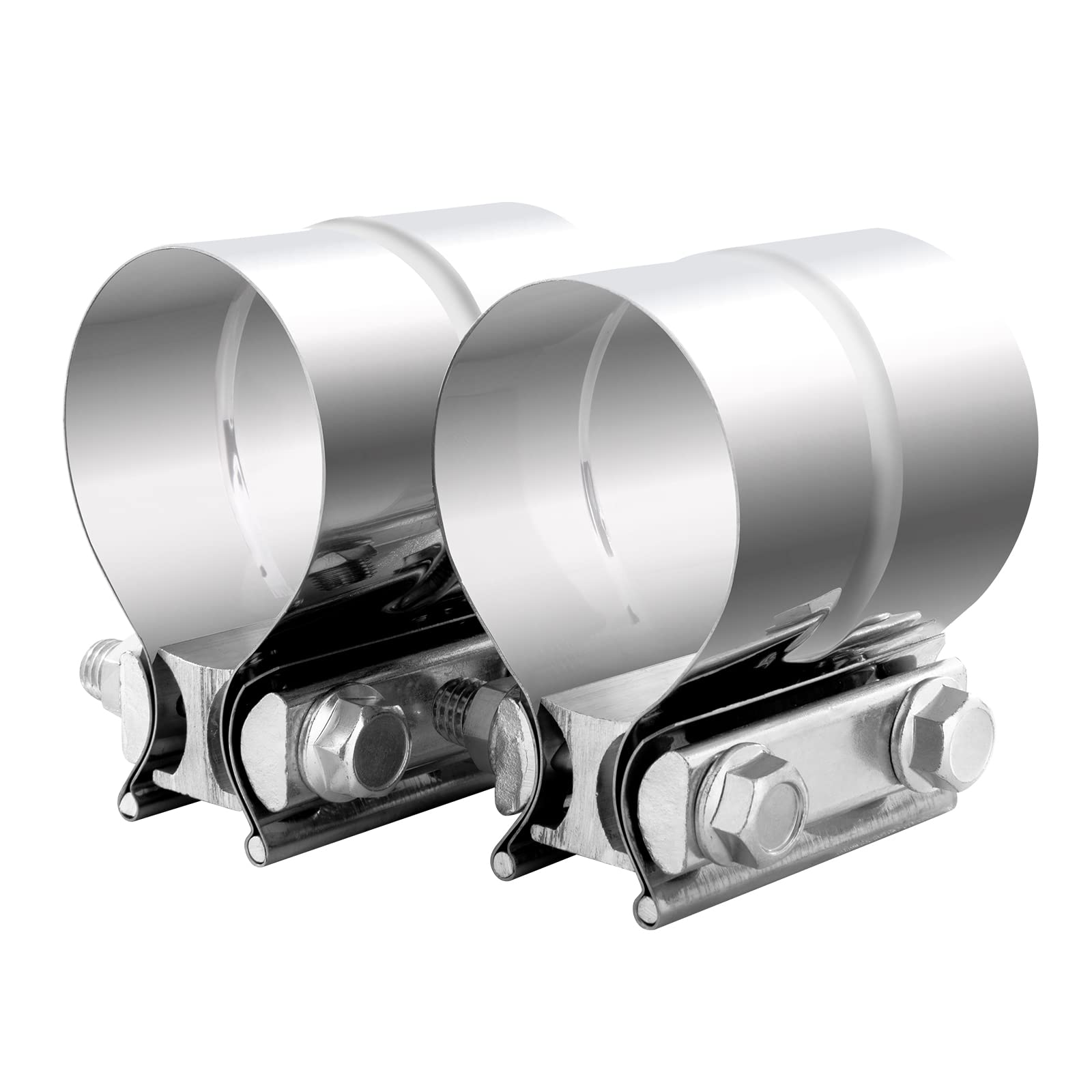 Vitonsbay 2 5 Inch Exhaust Clamp 2 1 2 Inch Lap Joint Exhaust Band