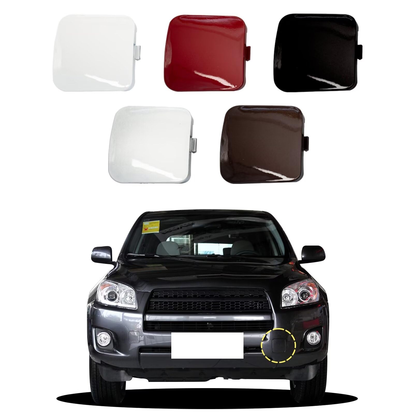 Amazon.com: Goholy Car Front Bumper Tow Hook Cover Compatible with ...