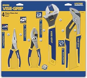 Amazon.com - 4 Pc. Pro-Pliers Set-Long Nose-Slip Joint, Adjustable ...