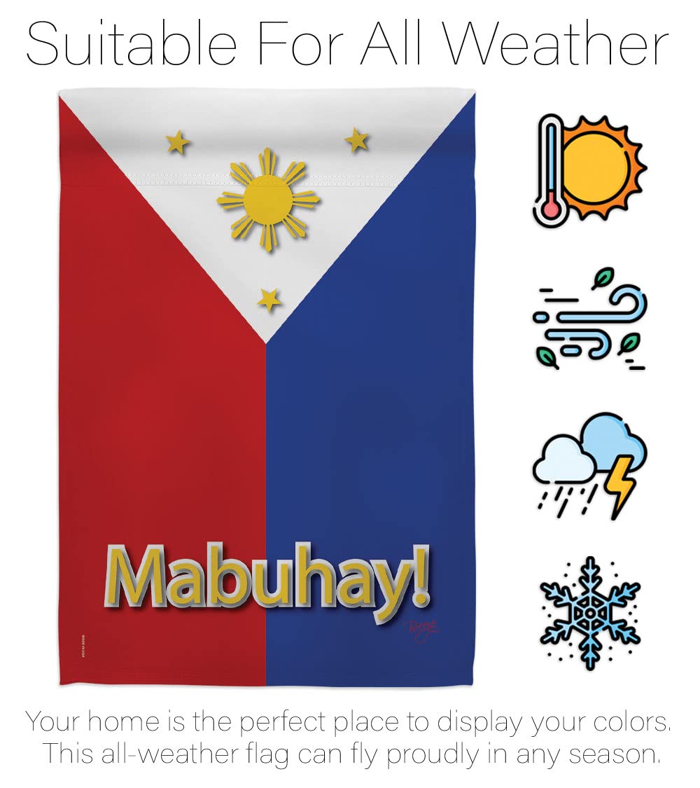 Philippine Flag Vertical Display