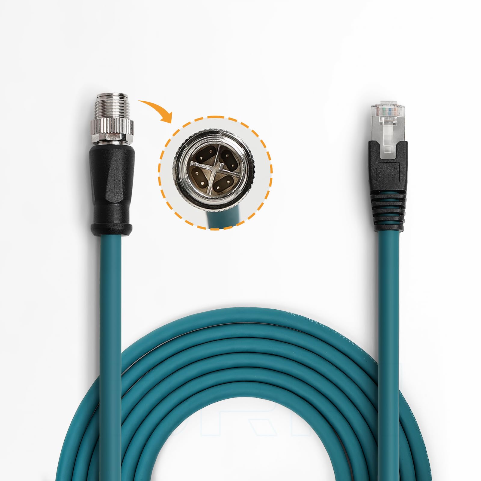 Snapklik.com : DRRI M12 X-Coded 8 Pin To RJ45 Gigabit Ethernet ...