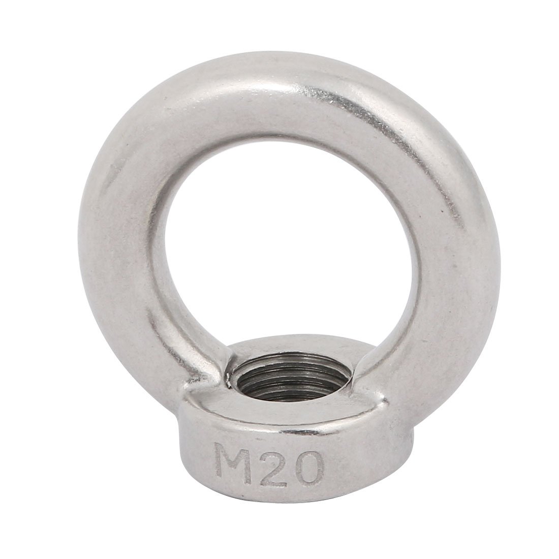 uxcell Lifting Eye Nut M20 Female Thread 304 Stainless Steel Round ...