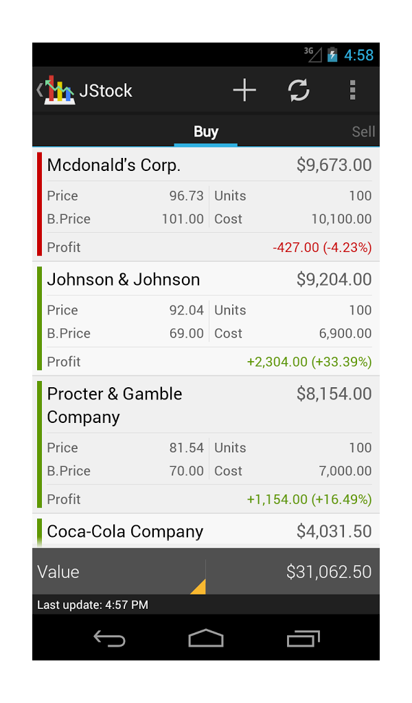 JStock Android - Stock Market - App on Amazon Appstore