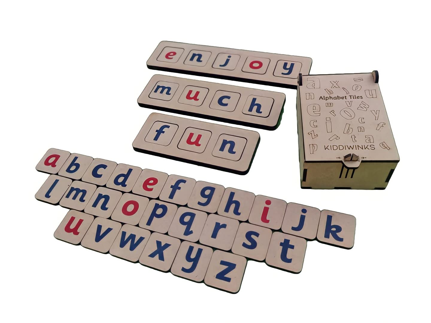 Winkslab:Word Building Tray Wooden Practice Board Toy Activity and Fun ...
