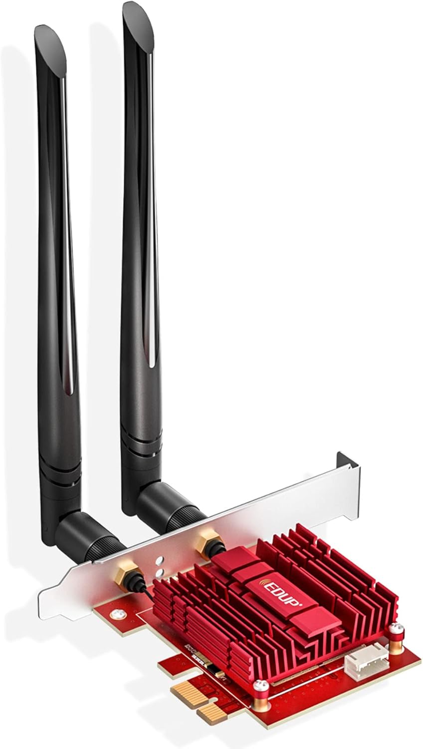 Amazon.com: EDUP PCIE WiFi Card Bluetooth 5.0 Wi-Fi Network Card Heat ...