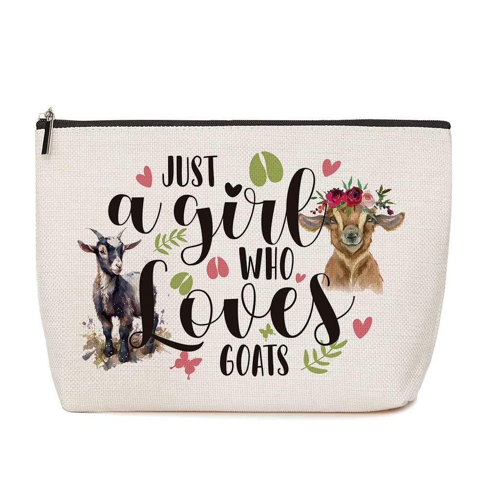 Amazon.com: Goat Gifts Goat Makeup Bag Goat Gifts for Goat Lovers Just ...