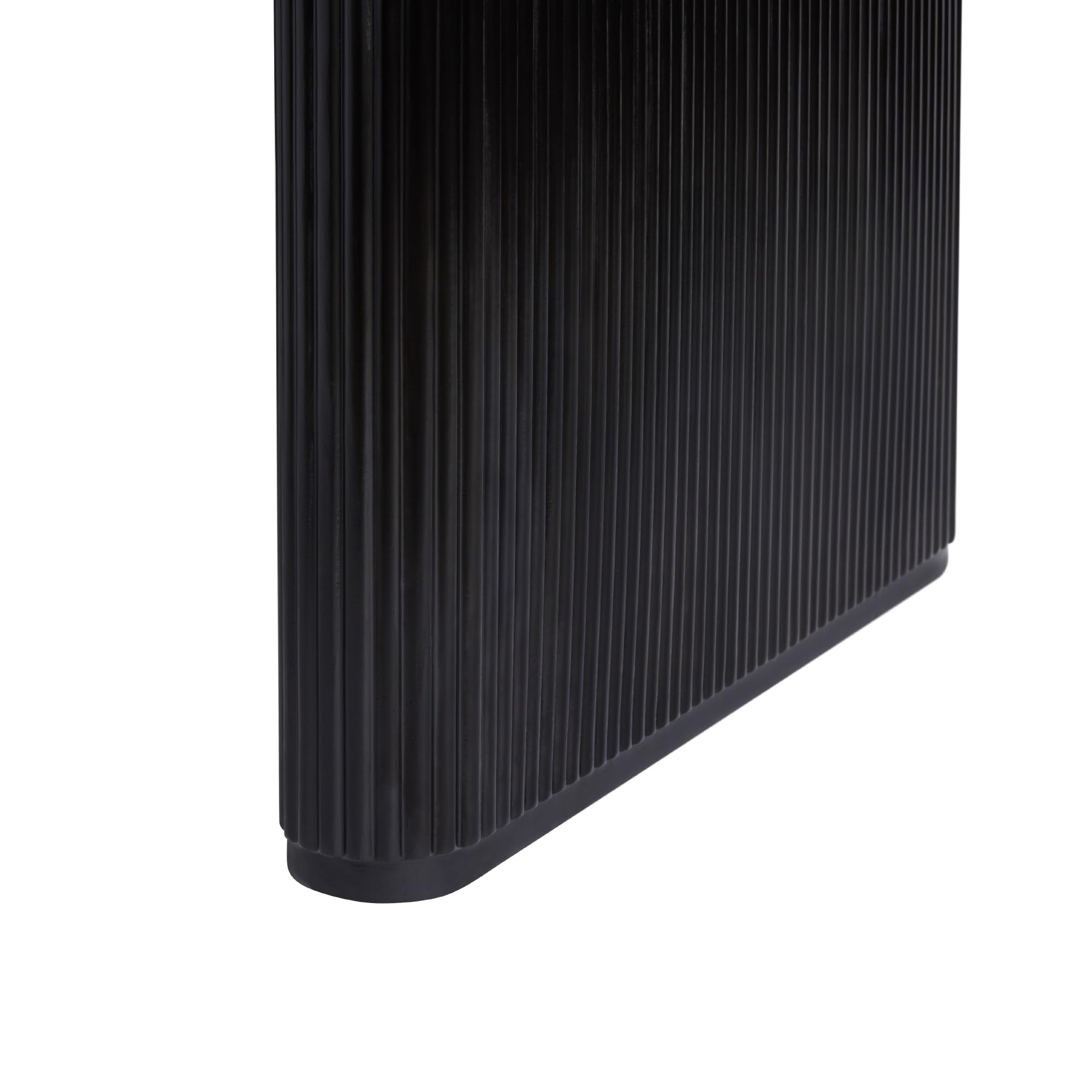 Walker Edison Modern Vertical Reeded Plinth-Base Dining Table, 68 Inch ...