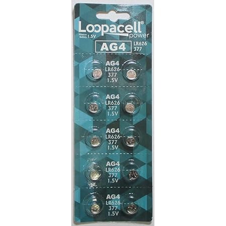 Amazon.com: LR626 LR66 AG4 SR66 377 177 376 SR626 626A Button Cell Watch 1.5v Battery (40 Pcs ...