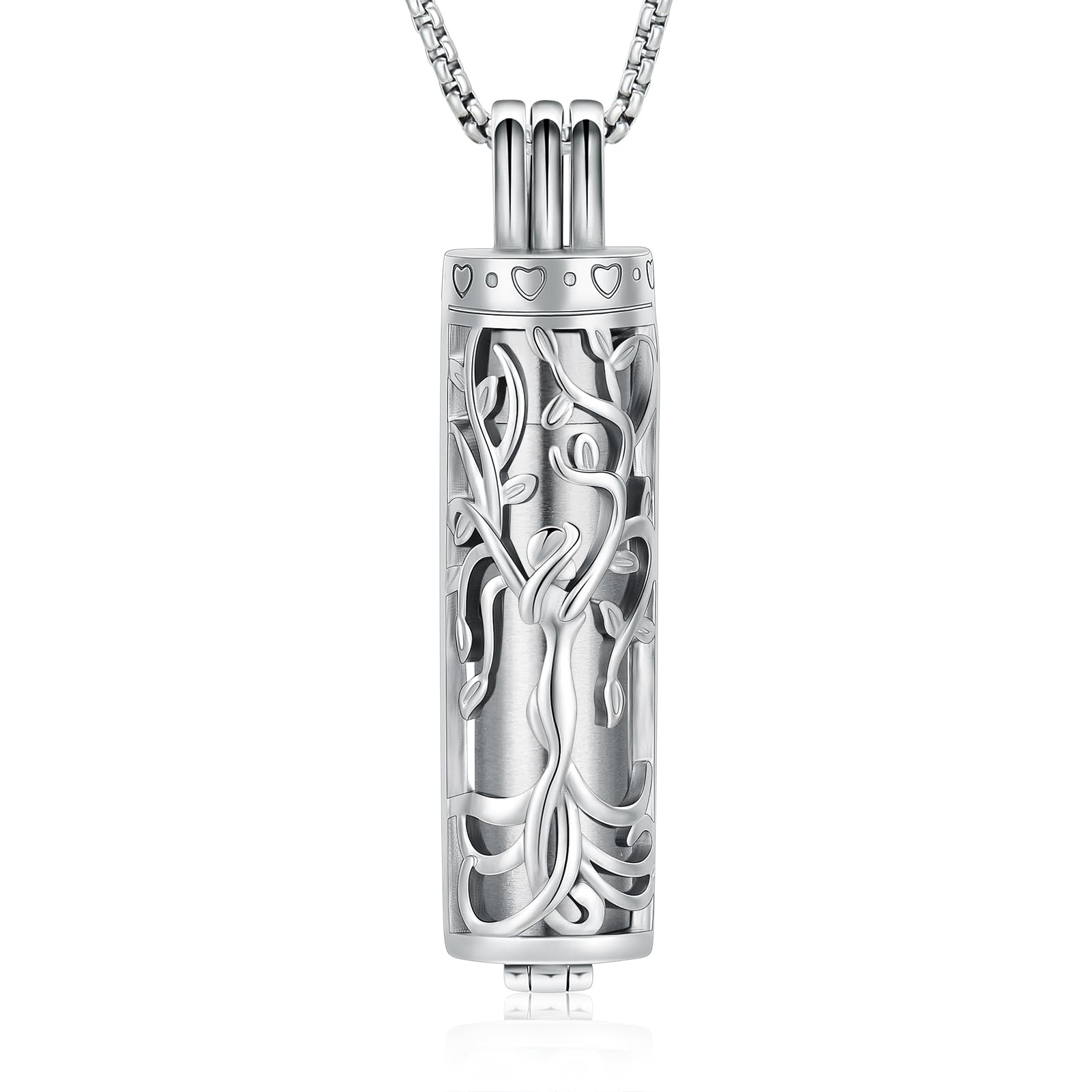 Snapklik.com : Oinsi Cylinder Urn Necklace For Ashes Angel Tree Of Life ...