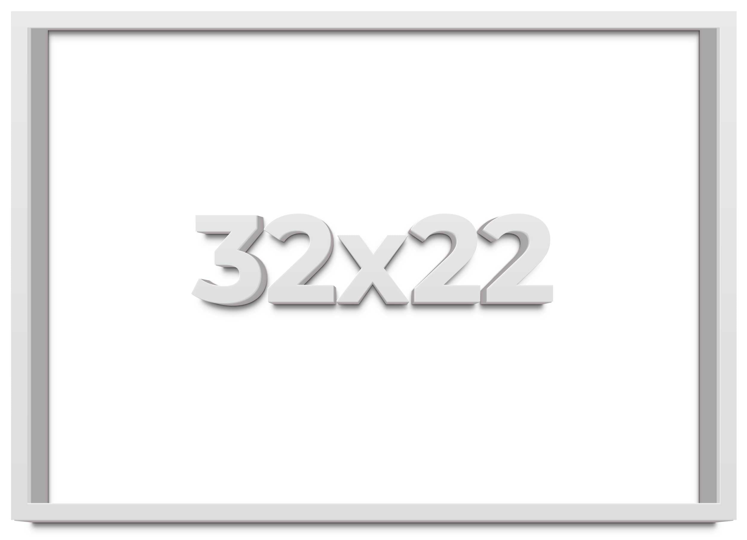 Amazon.com - 32x22 White Shadowbox Frame - Shadow Box Frame Interior ...