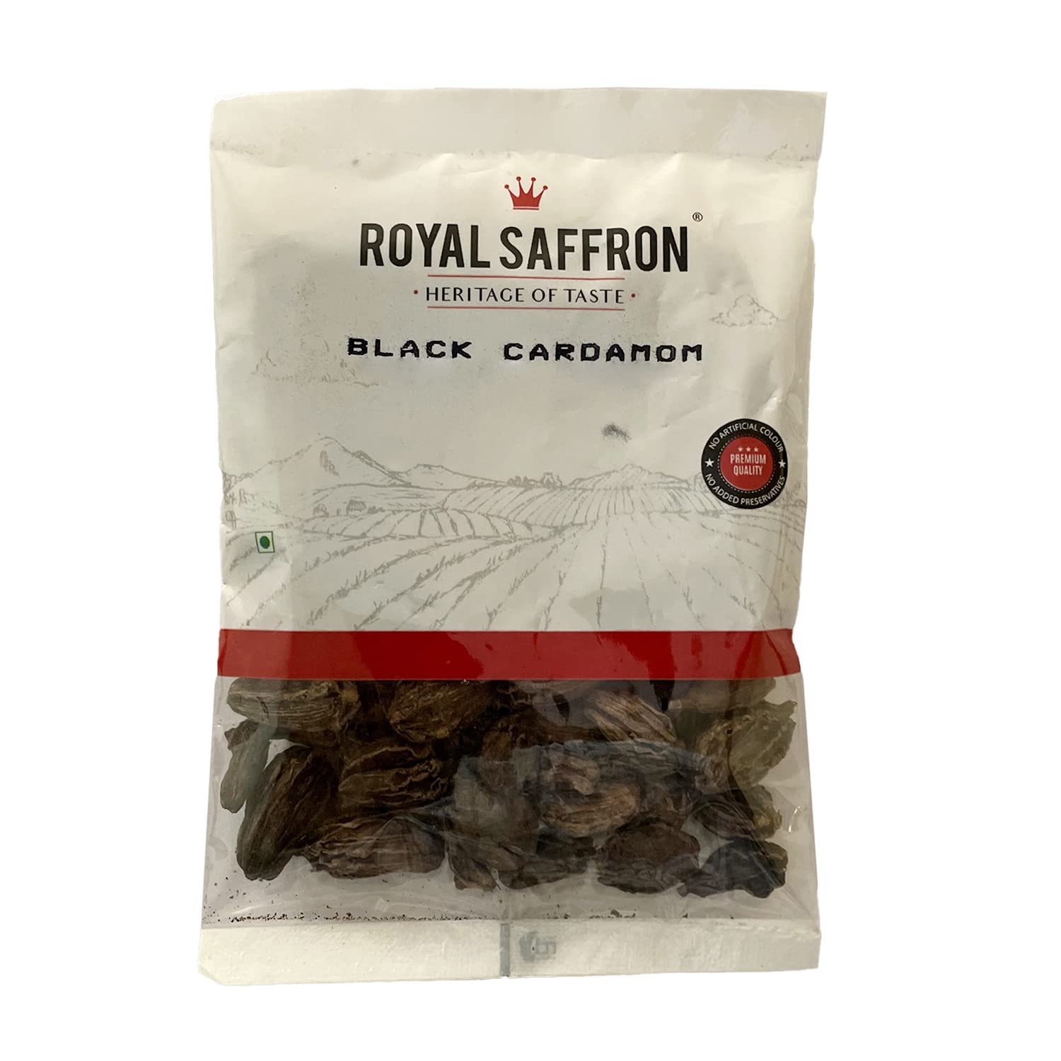 Royal Saffron Black Cardamom 50g Kali Elaichi Whole Black Cardamom ...