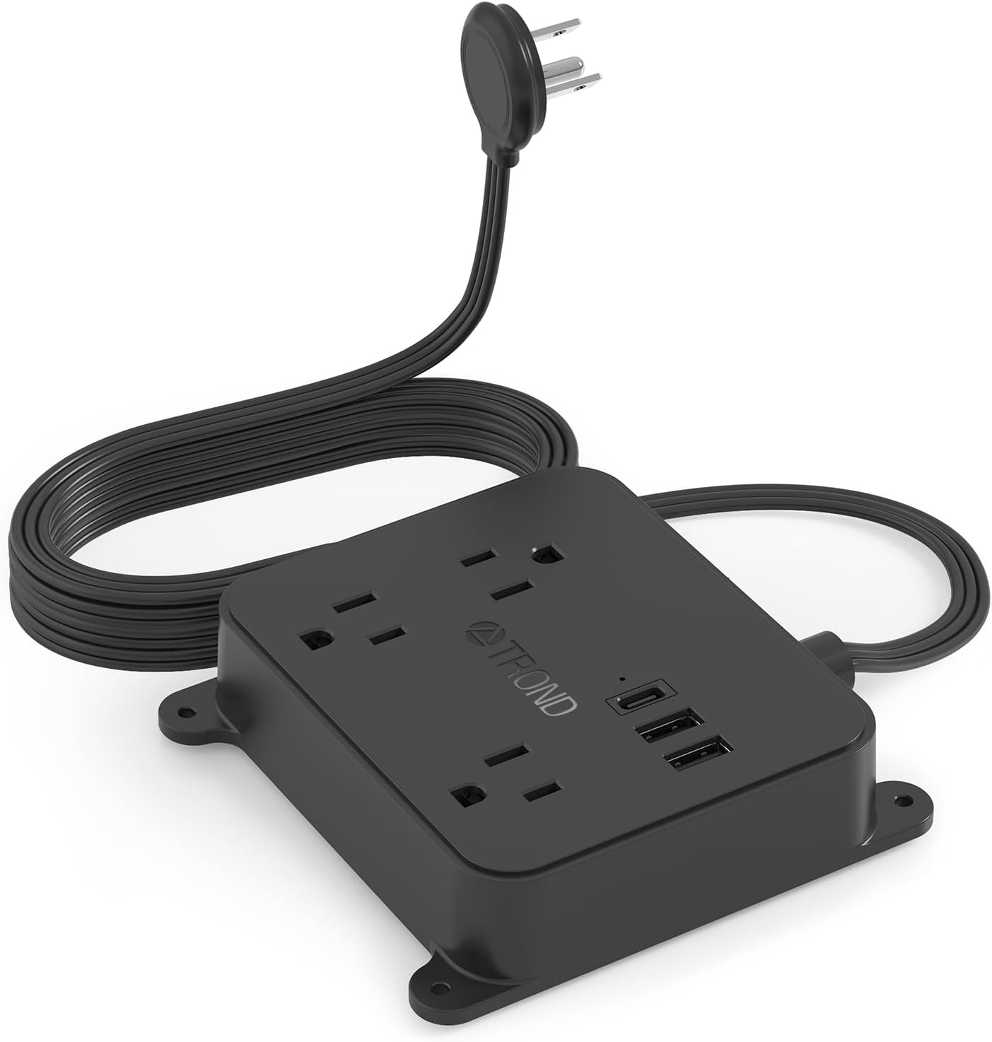 Amazon.com: CCCEI Recessed Power Strip Surge Protector with 5 Outlets ...