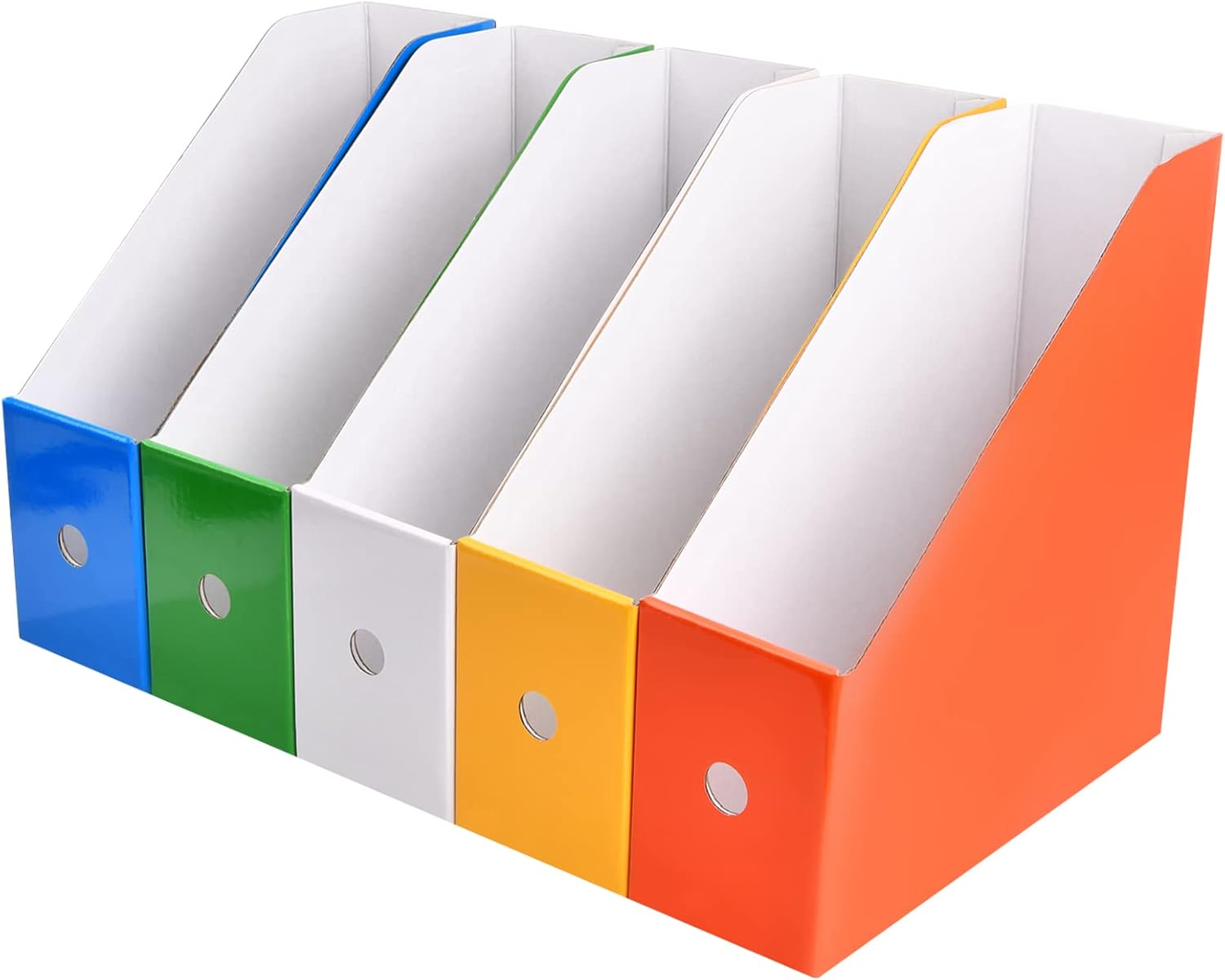 5 Pcs Magazine Files Holder, Desktop File Organizer with Labels ...