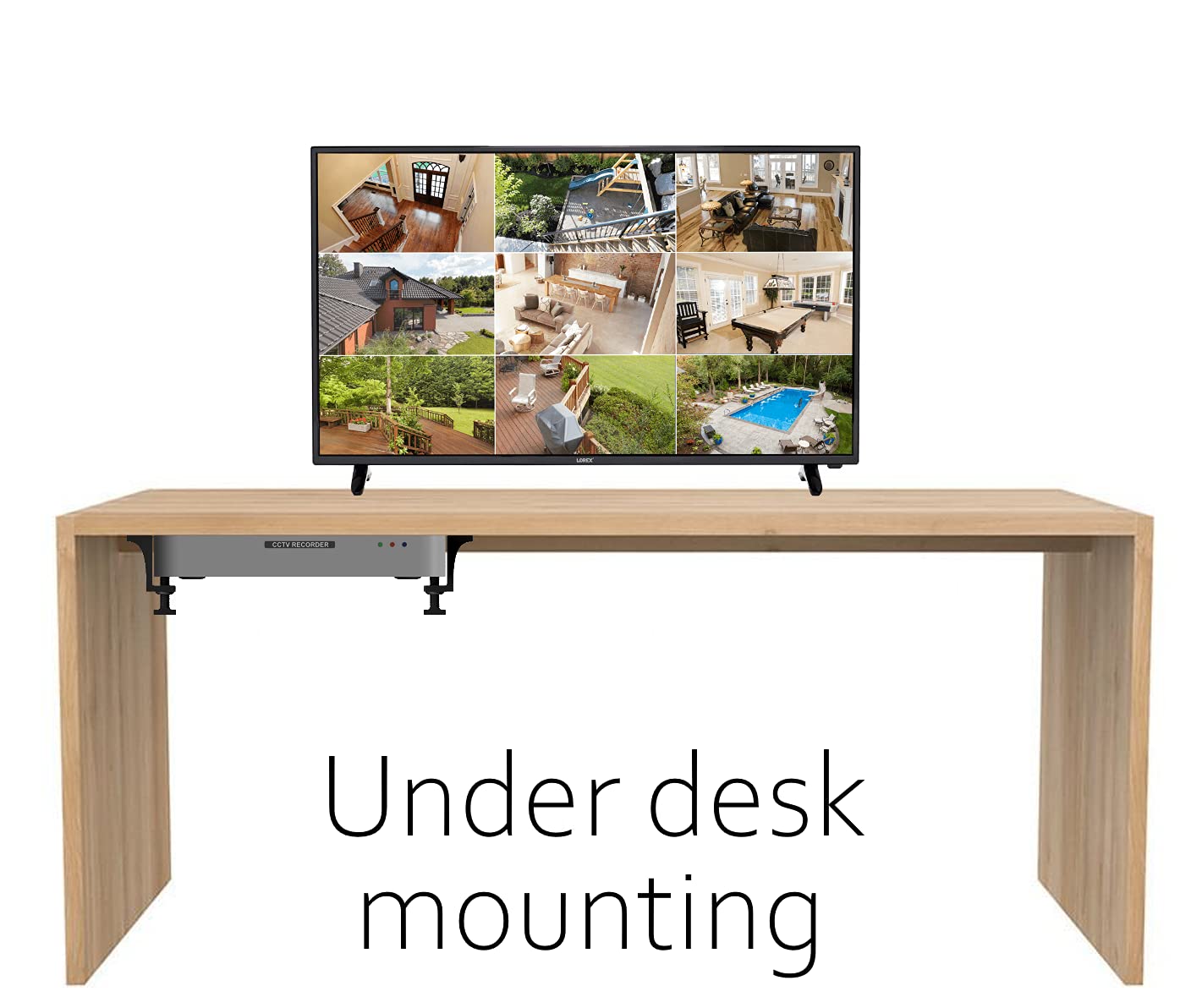 Buy Universal Wall Mounting Brackets Under Desk For DVR NVR CCTV for ...