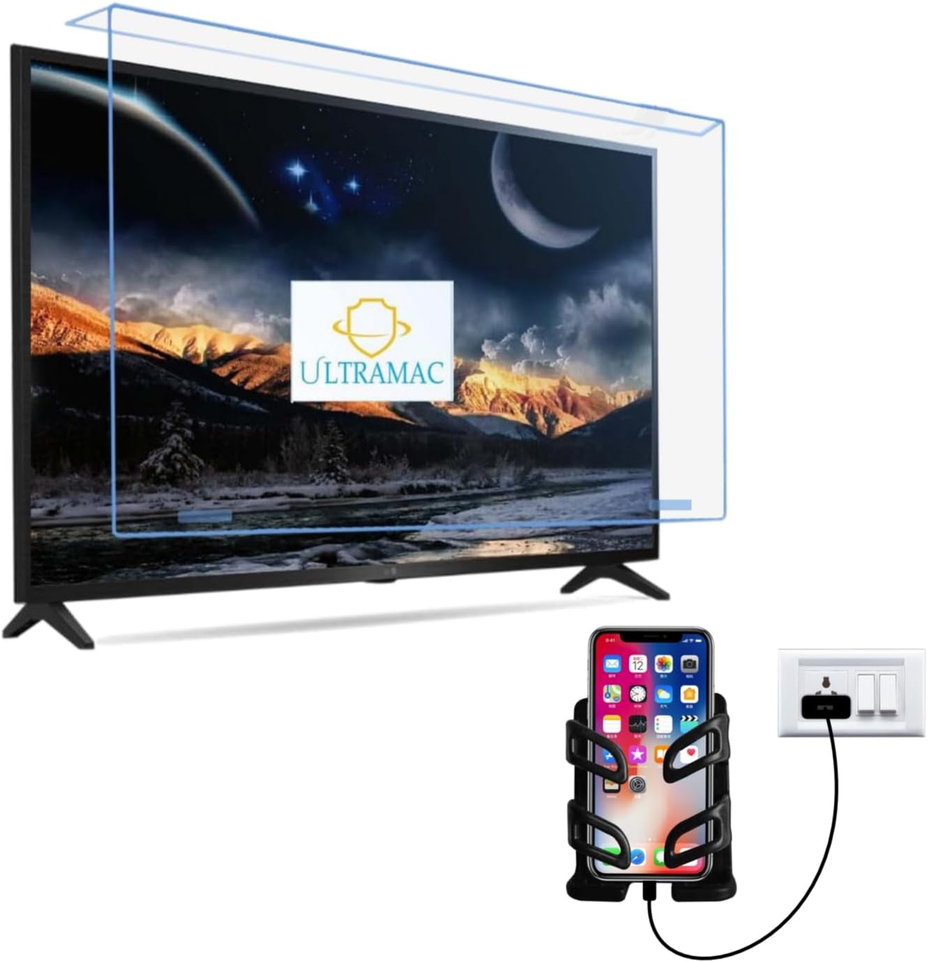 JBM MART 55 Inch TV Screen Protector - Tempered Glass Guard, 9H ...