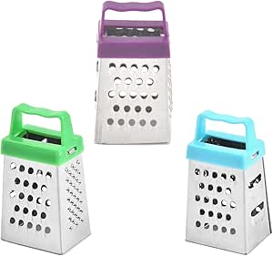 Amazon.com: 3Pcs Mini Box Grater Set - Stainless Steel Cheese Graters ...
