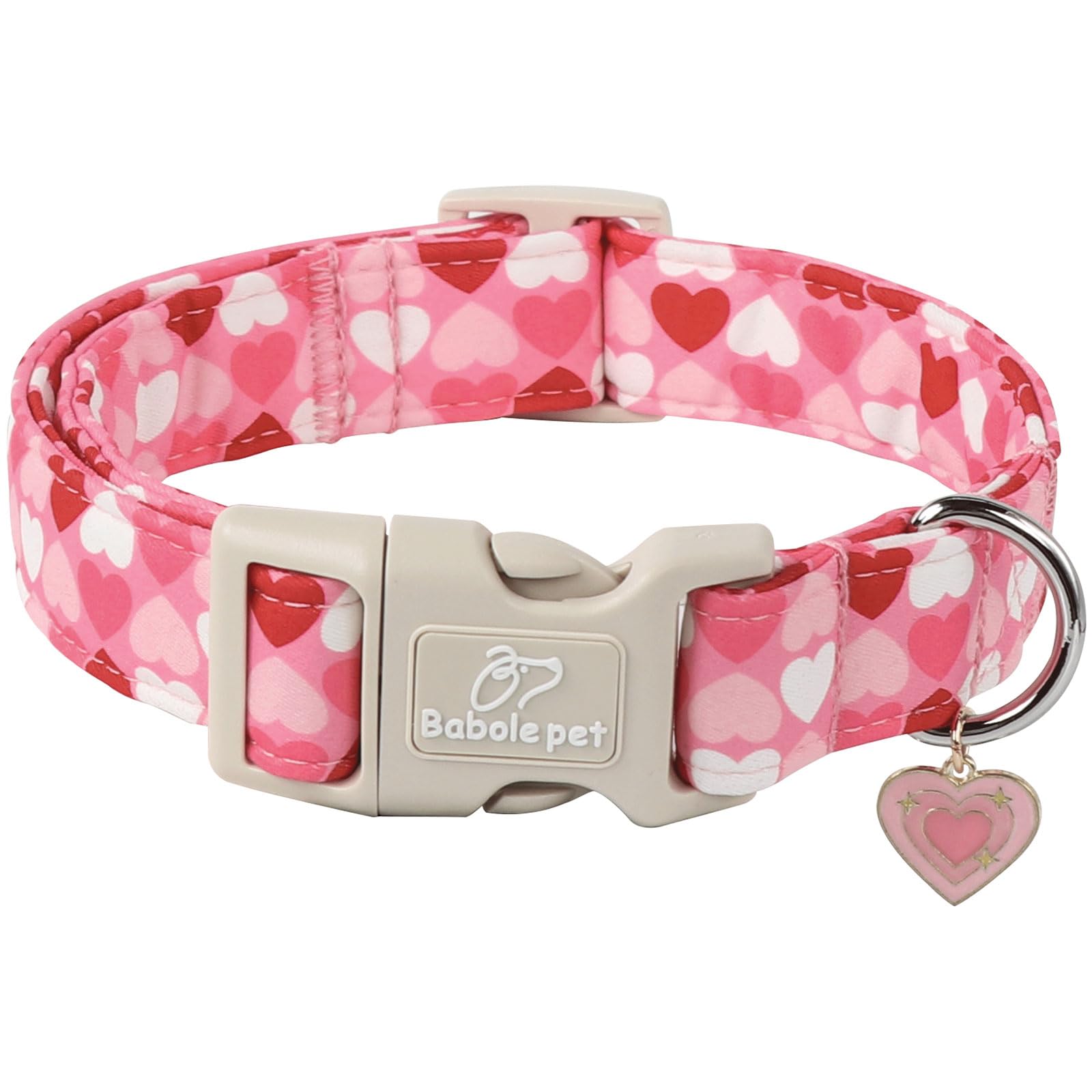 Amazon.com : Babole Pet Valentine's Day Dog Collar - Cute Pink ...