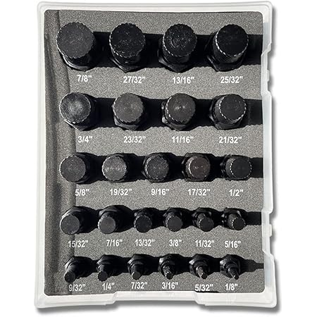 25Pcs Screw Extractor Set, Hex Head Multi-Spline Easy Out Bolt ...