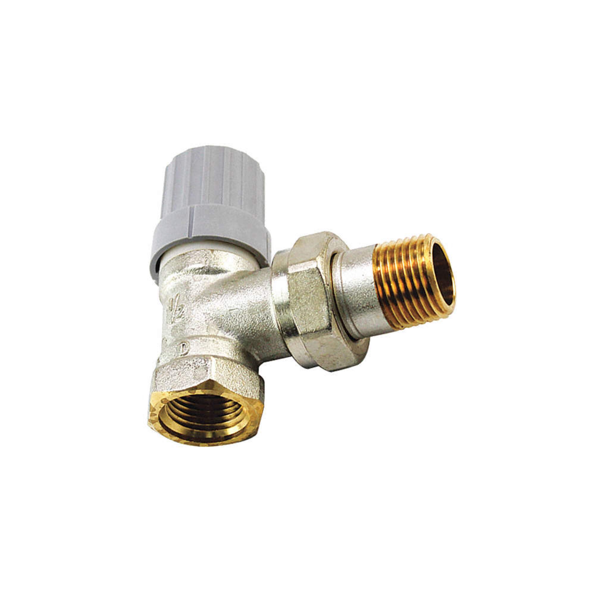 Danfoss 013G8014 RA2000 1/2" NPT Angle Radiator Valve Body, Cv 1.6 ...