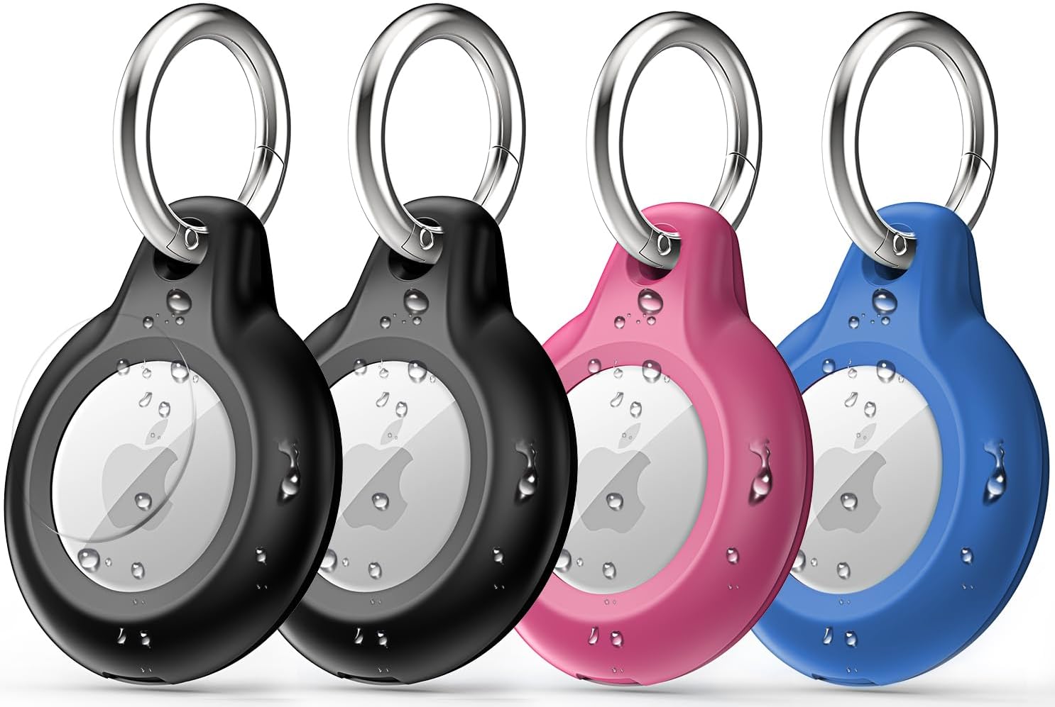 Amazon.com: 4 Pack IPX8 Waterproof Airtag Holder for Apple AirTags with ...