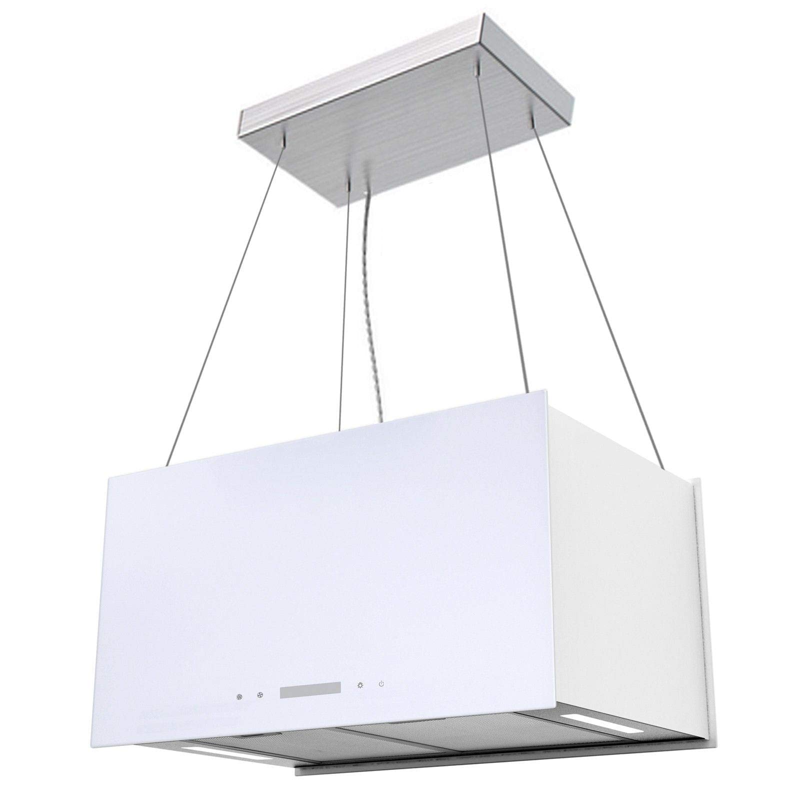Buy SIA IEX60WH 60cm White Lantern Island Touch Control Cooker Hood ...