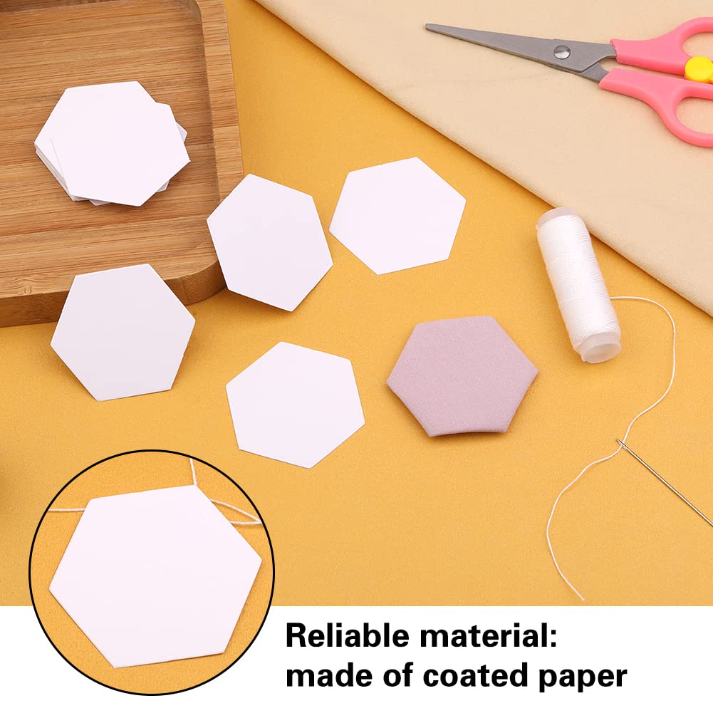 Snapklik.com : 200 Count Paper Piecing Shapes Hexagon Paper Piecing ...