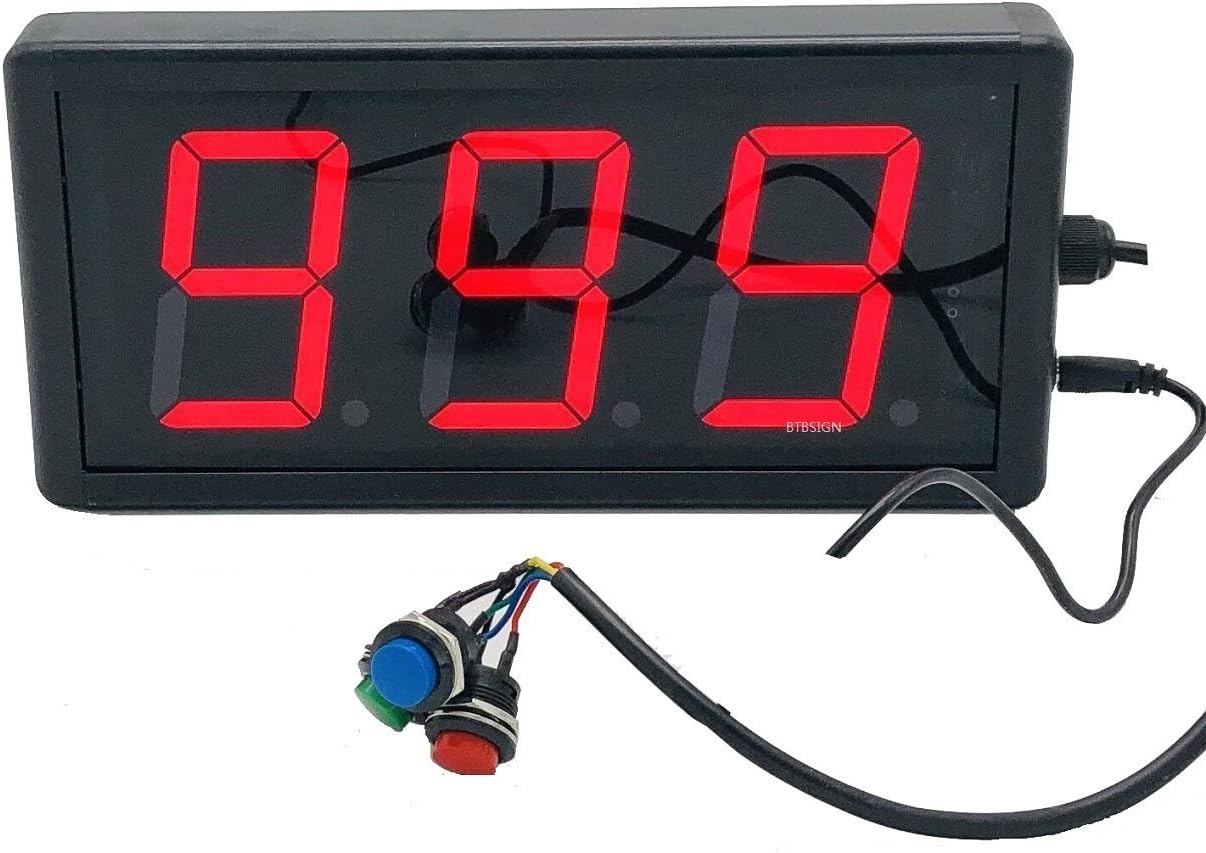 BTBSIGN LED Lap Counter Up/Down Digital Counter with Buttons and Remote ...