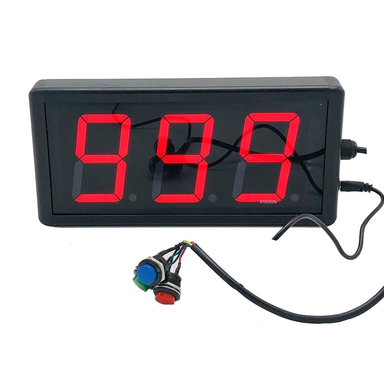 BTBSIGN LED Lap Counter Up/Down Digital Counter with Buttons and Remote ...