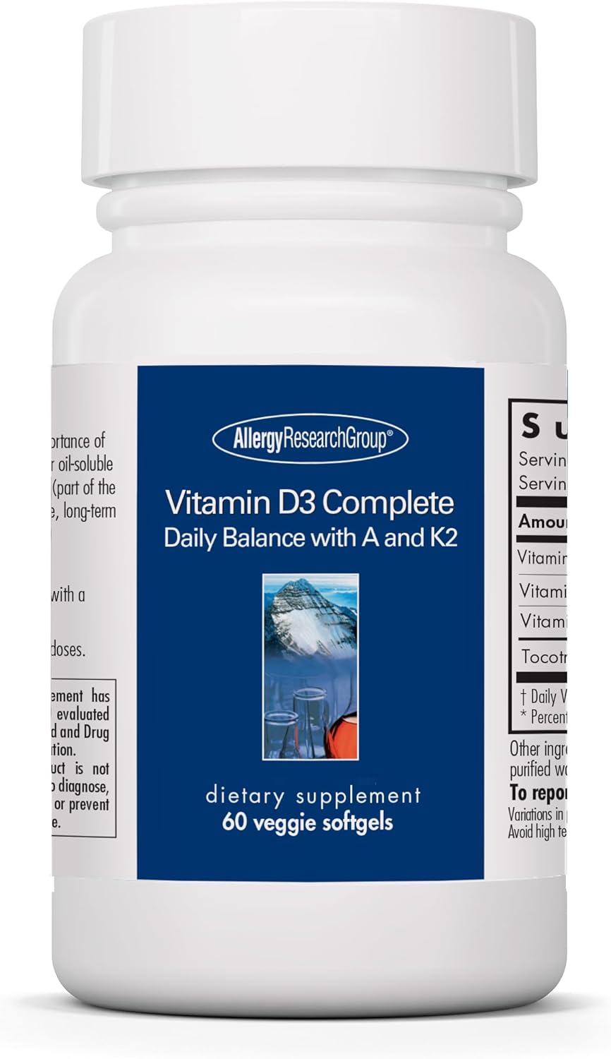 Amazon.com: Allergy Research Group Vitamin D3 Complete - Vitamin D3 and ...