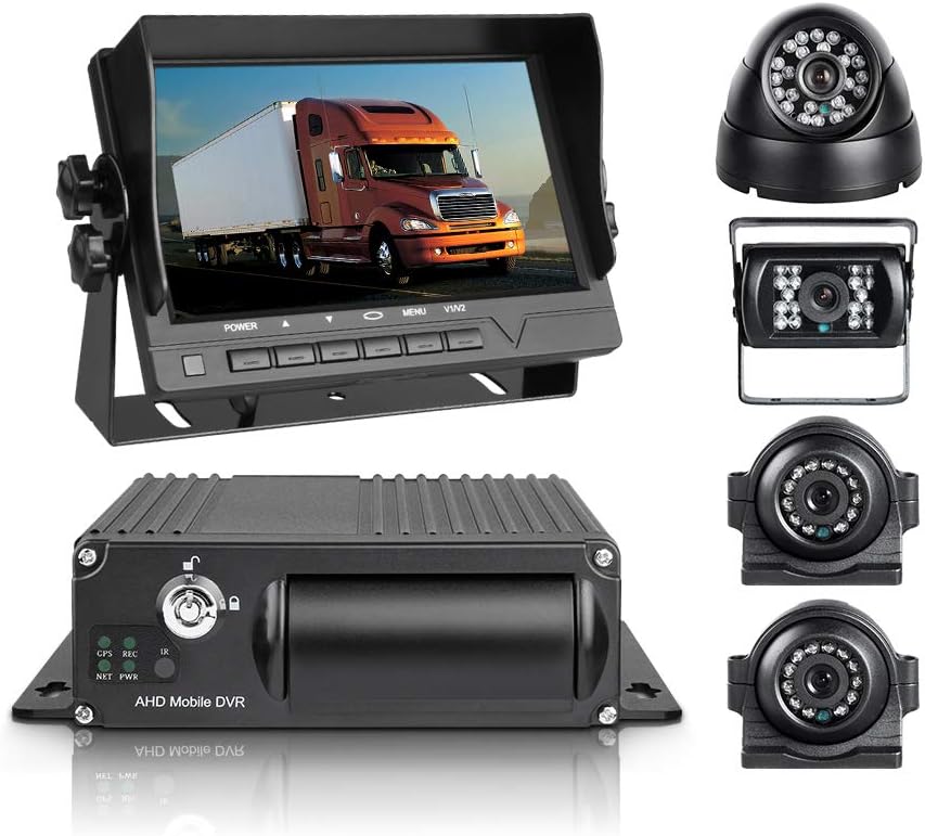 MDVR Kit 4 Channel 1080P 512GB Mobile DVR Vehicle Car Video Recorder G ...