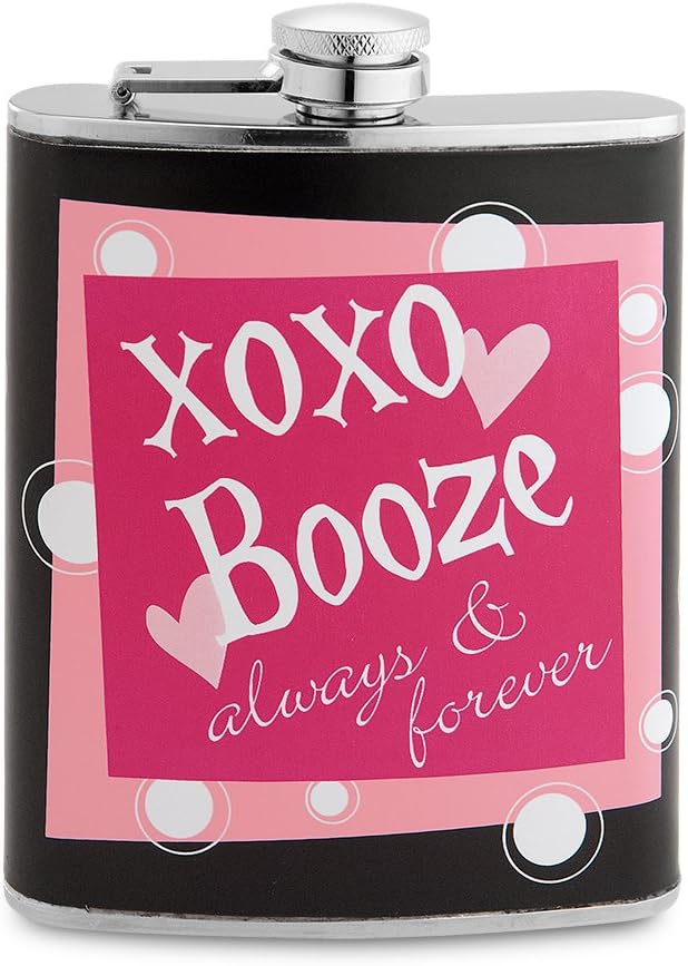 Amazon.com | Epic Products 5-Inch Xoxo Booze Flask, 7-Ounce: Alcohol ...