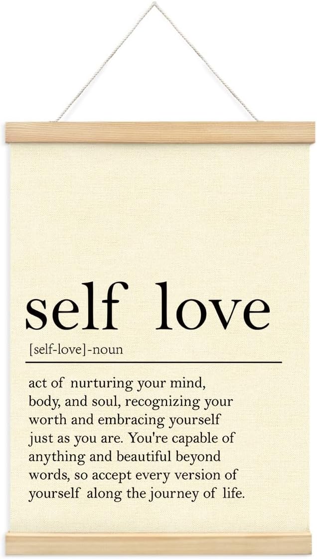 Amazon.com: Mtrgdn Self Love Definition Motivation Wall Decor Wall ...