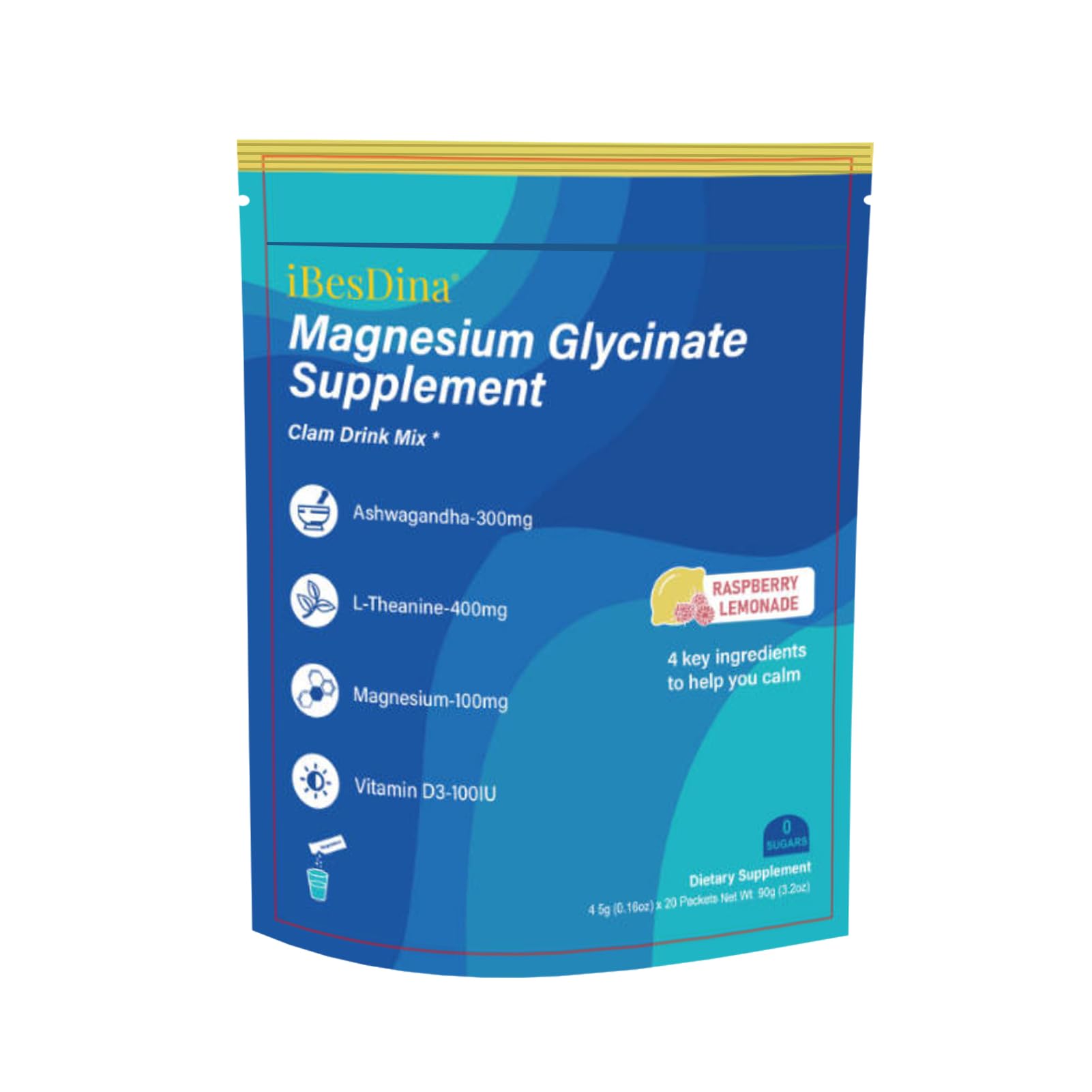 Amazon.com: Powdered Drink Mix, Calm Raspberry Lemonade Adaptogenic ...