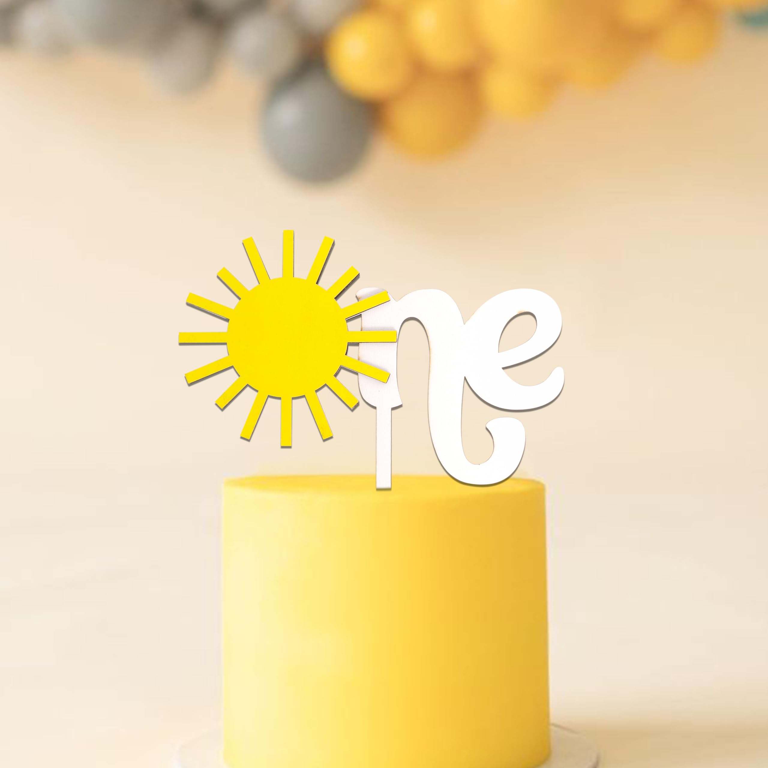Amazon.com: Sun One Cake Topper - Sun Themed First Birthday Party ...